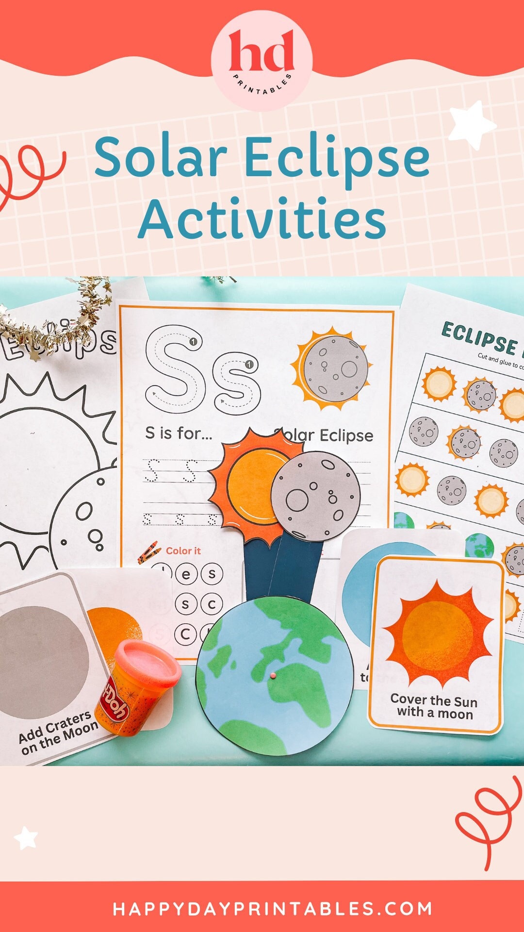 Solar Eclipse Activity Pack - Etsy
