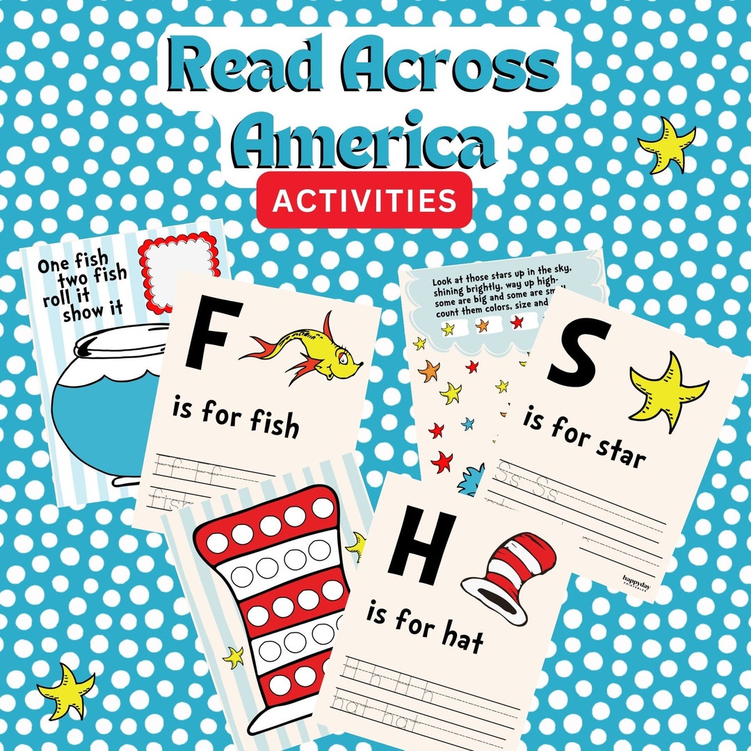 Activities for Read Across America Week - Etsy