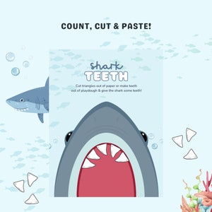Shark Week Activity Pack, Shark Learning Pack, Preschool Activities for ...