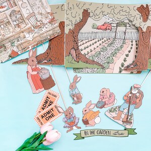 Peter Rabbit Theatre Kit • Printable • Instant Download • Puppet ...