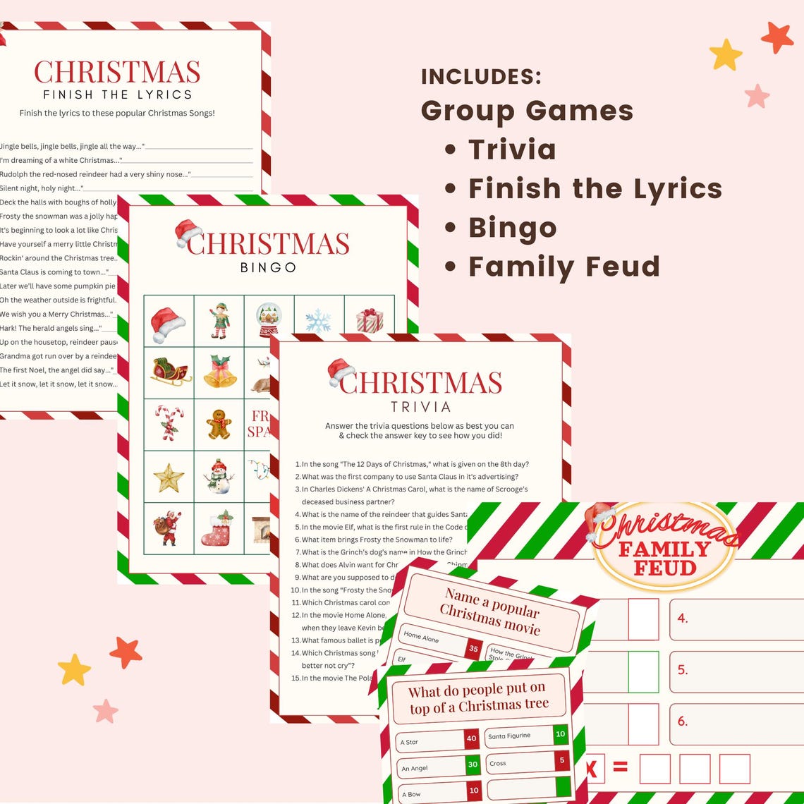 Ultimate Christmas Game Pack - Fun Holiday Printable Games for Groups ...