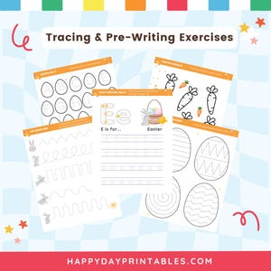 Easter Activity Pack | Printable Easter Worksheets | Preschool & Kindergarten Learning Fun - Etsy