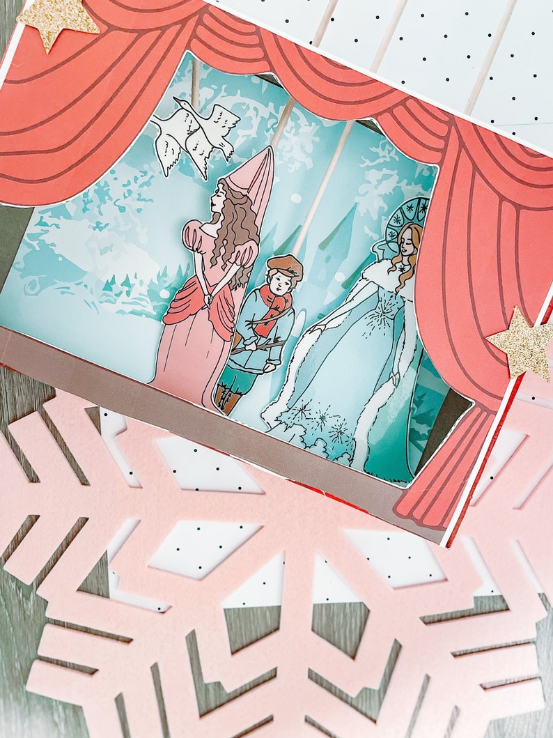Snow Queen Puppet Theater Printable PDF Kit Printable Paper - Etsy