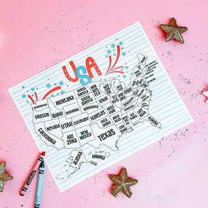 4th of July Activity Pack - F is for Flag - Firework Tracing - Instant ...