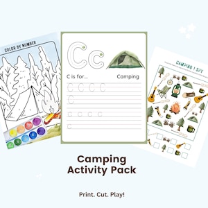 Camp Activity Pack - Camping Week • Printable Activities and Crafts ...