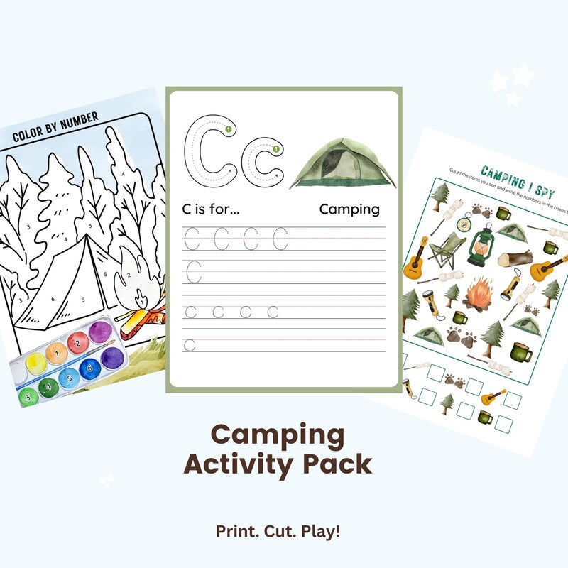 Camping Printable - Etsy