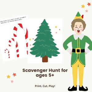 Elf Scavenger Hunt Escape Room for Kids 5 Buddy the Elf Scavenger Hunt ...