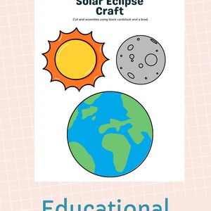Solar Eclipse Activity Pack - Etsy
