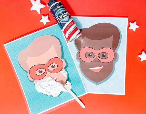 Superhero Mini Activity Pack Father's Day Super Dad | Etsy