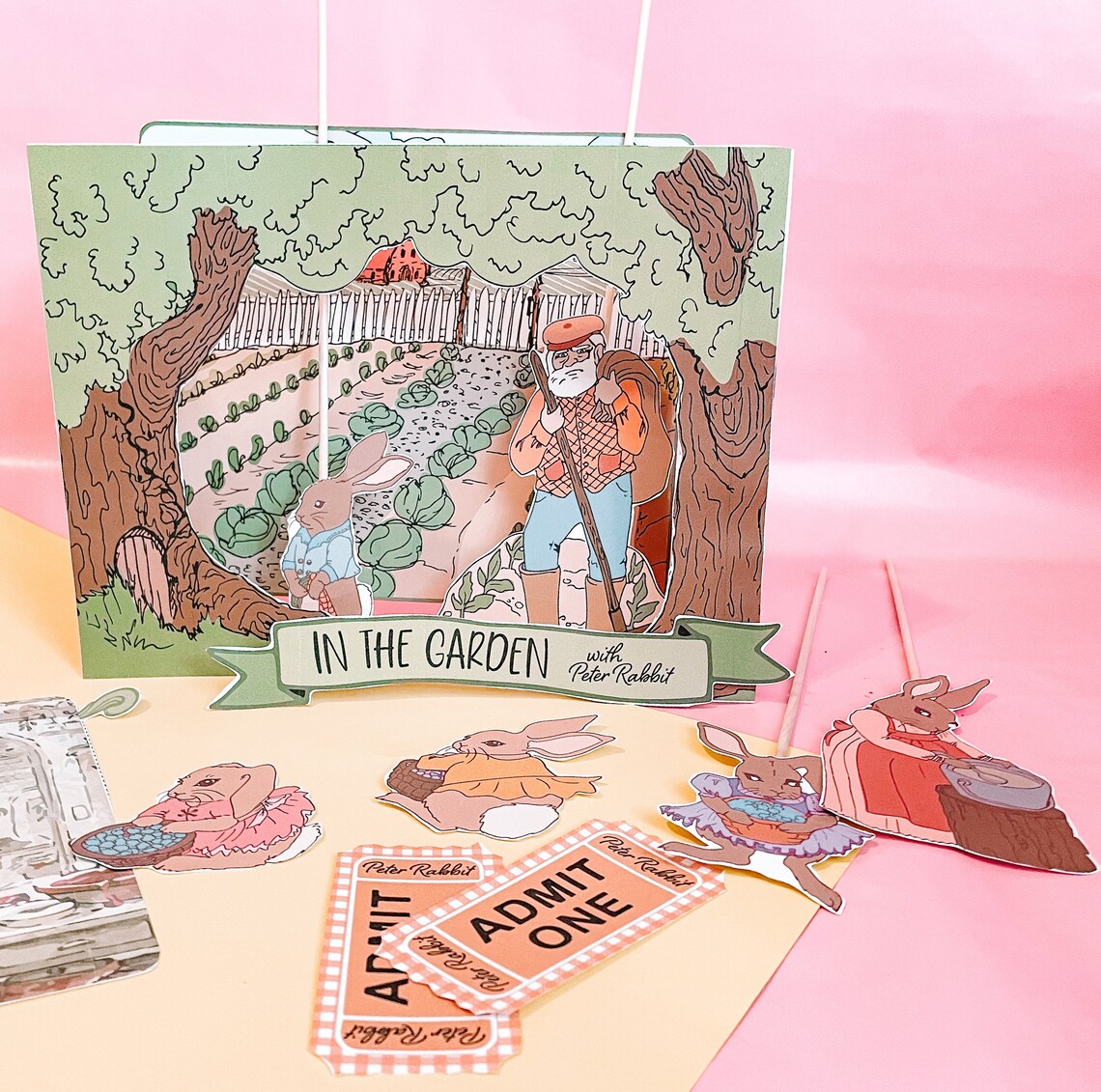 Peter Rabbit Theatre Kit Printable Instant Download - Etsy