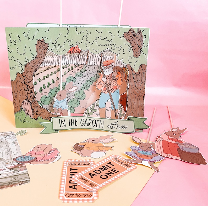 Peter Rabbit Theatre Kit Printable Instant Download - Etsy