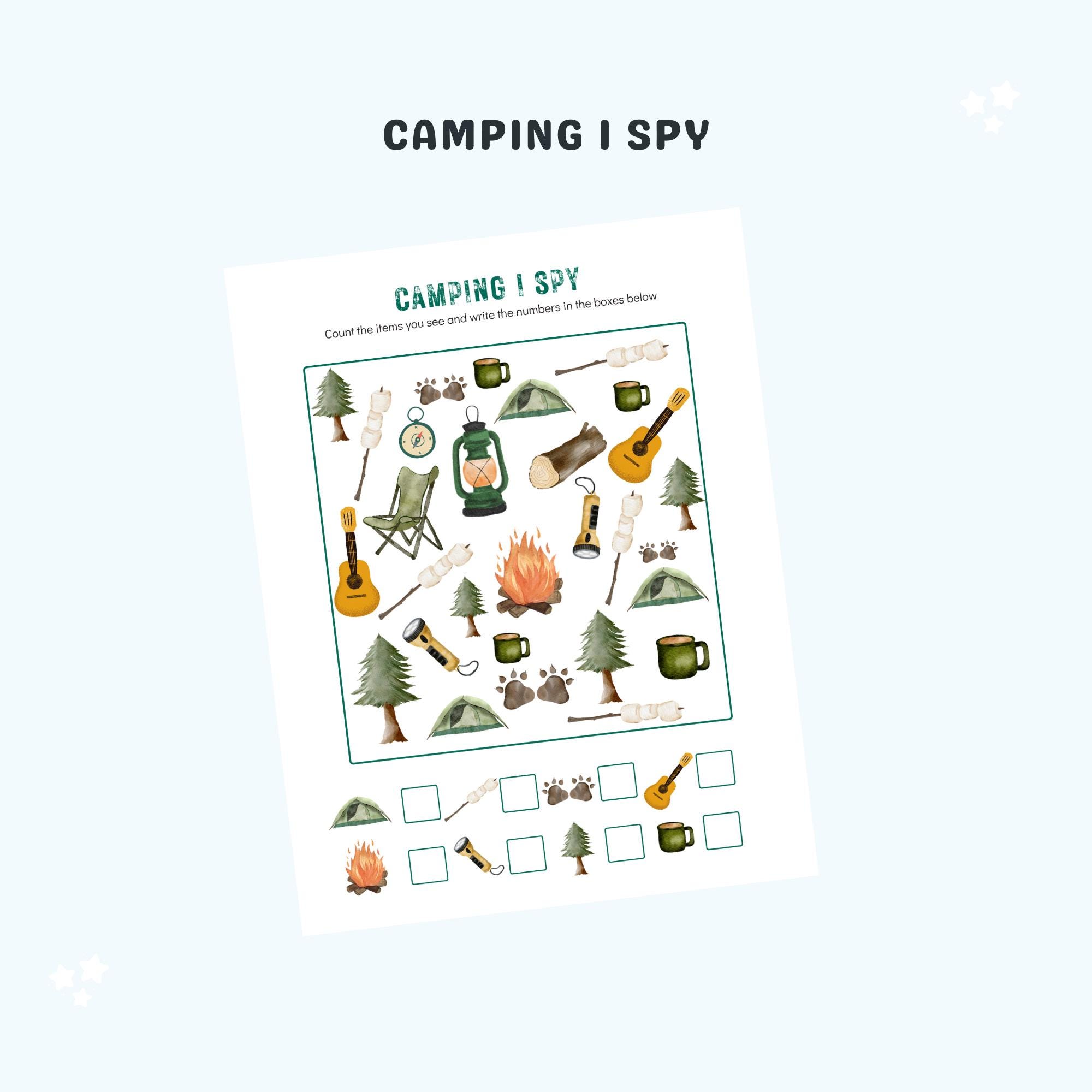 Camp Activity Pack - Camping Week • Printable Activities and Crafts ...
