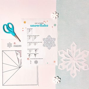 Snowflake Mini Lesson printable Activity Page Kids Coloring Pages ...