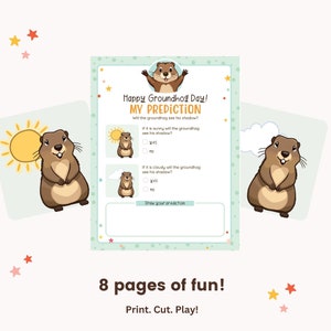 Groundhog Day Printable Activities Bundle - Etsy