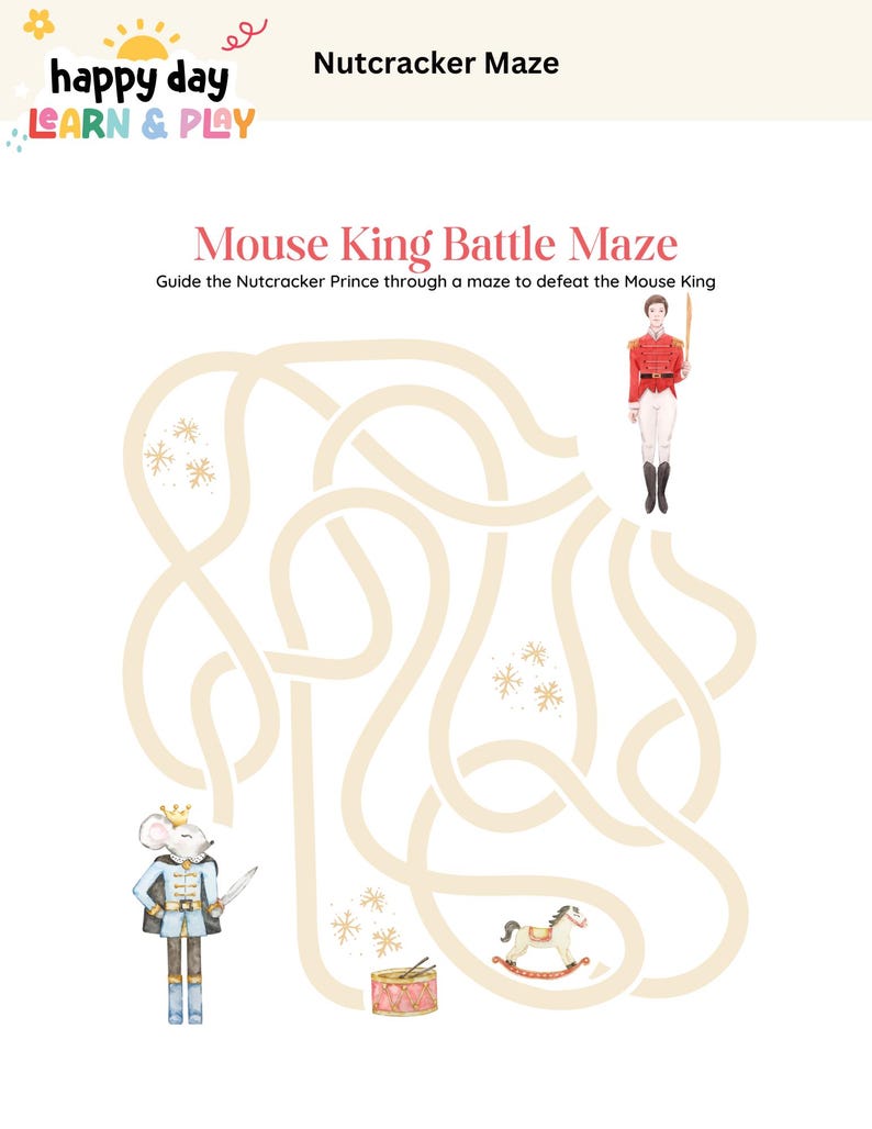 Nutcracker Activity Pack - Etsy
