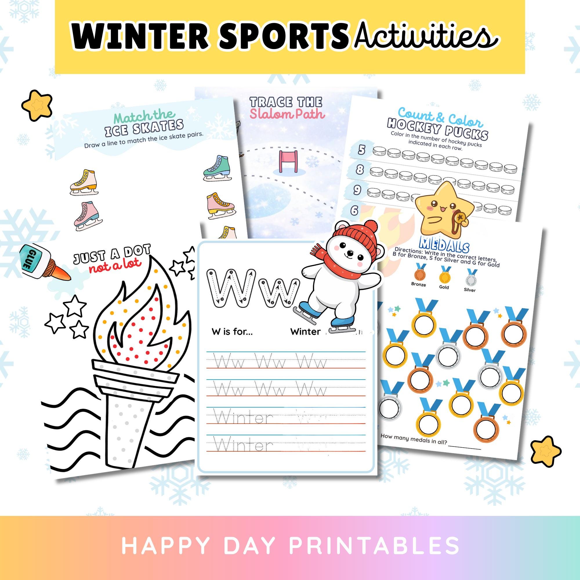 Winter Sports Activity Pack for Preschool & Kindergarten | Winter 2026 ...
