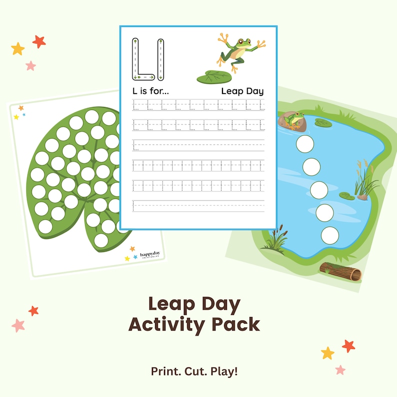 Leap Day Printable Activity Pack for Preschoolers • Leap Day Activities ...