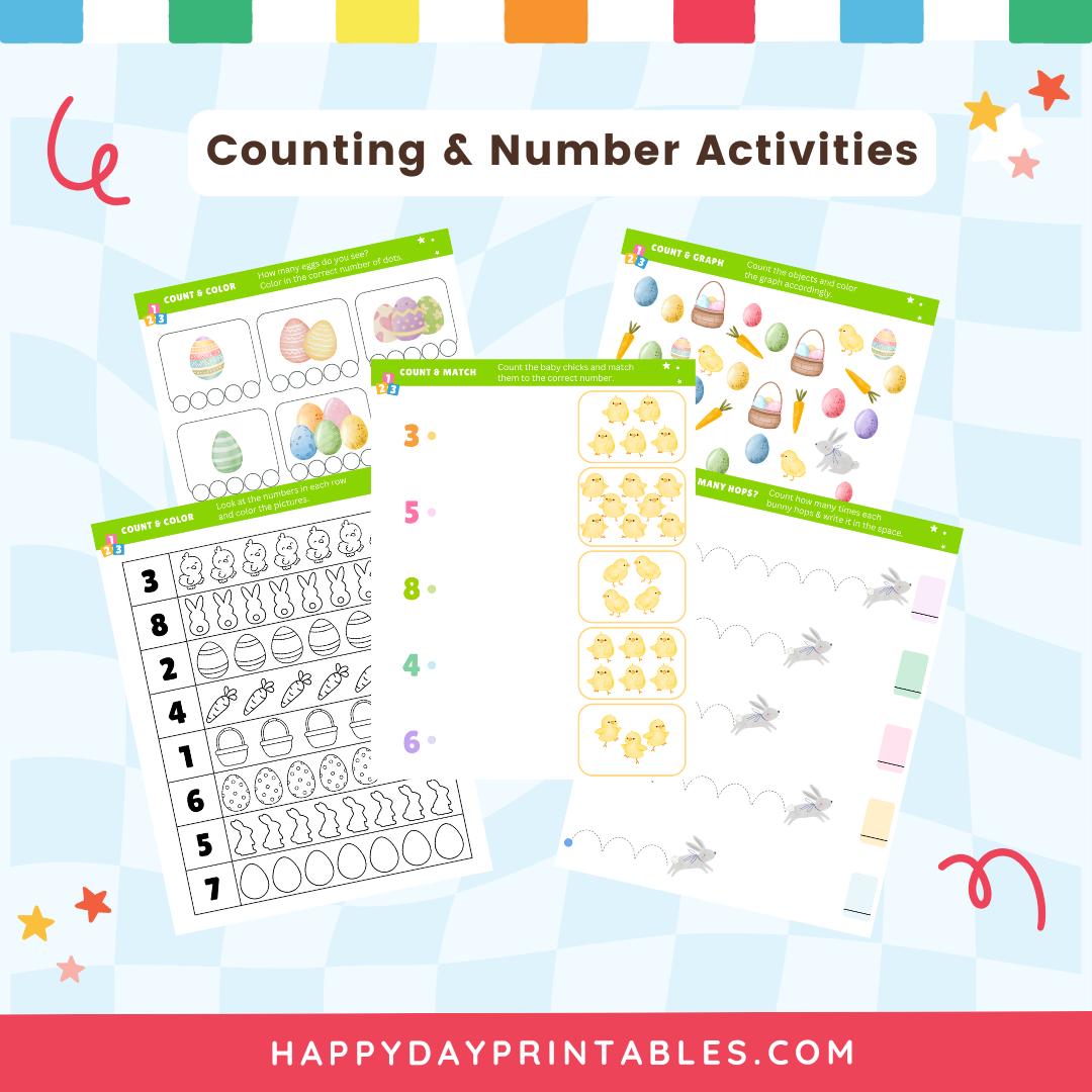 Easter Activity Pack | Printable Easter Worksheets | Preschool ...