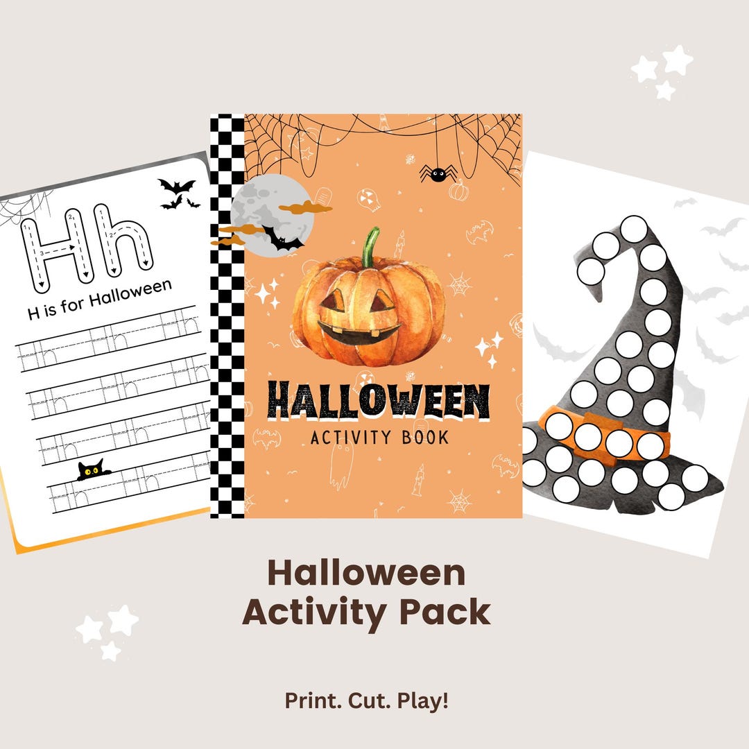 Halloween Activity Pack | Printable Preschool Worksheets | Handwriting ...