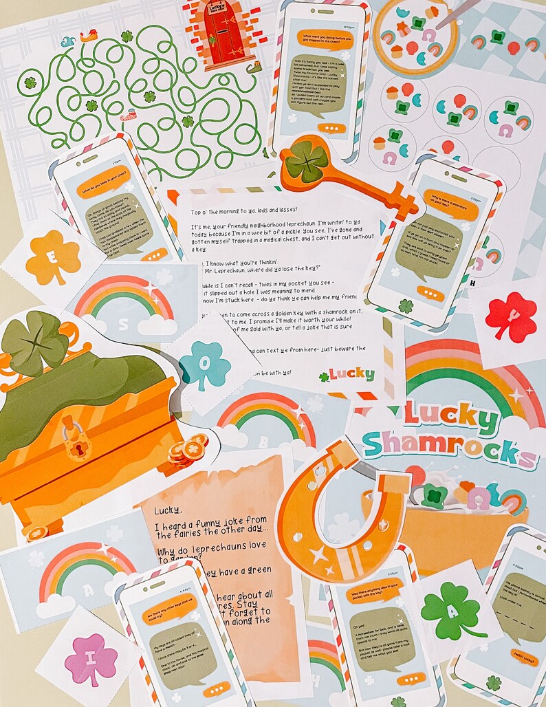 Lucky's Magical Escape • St Patrick's Day Escape Room Scavenger Hunt ...