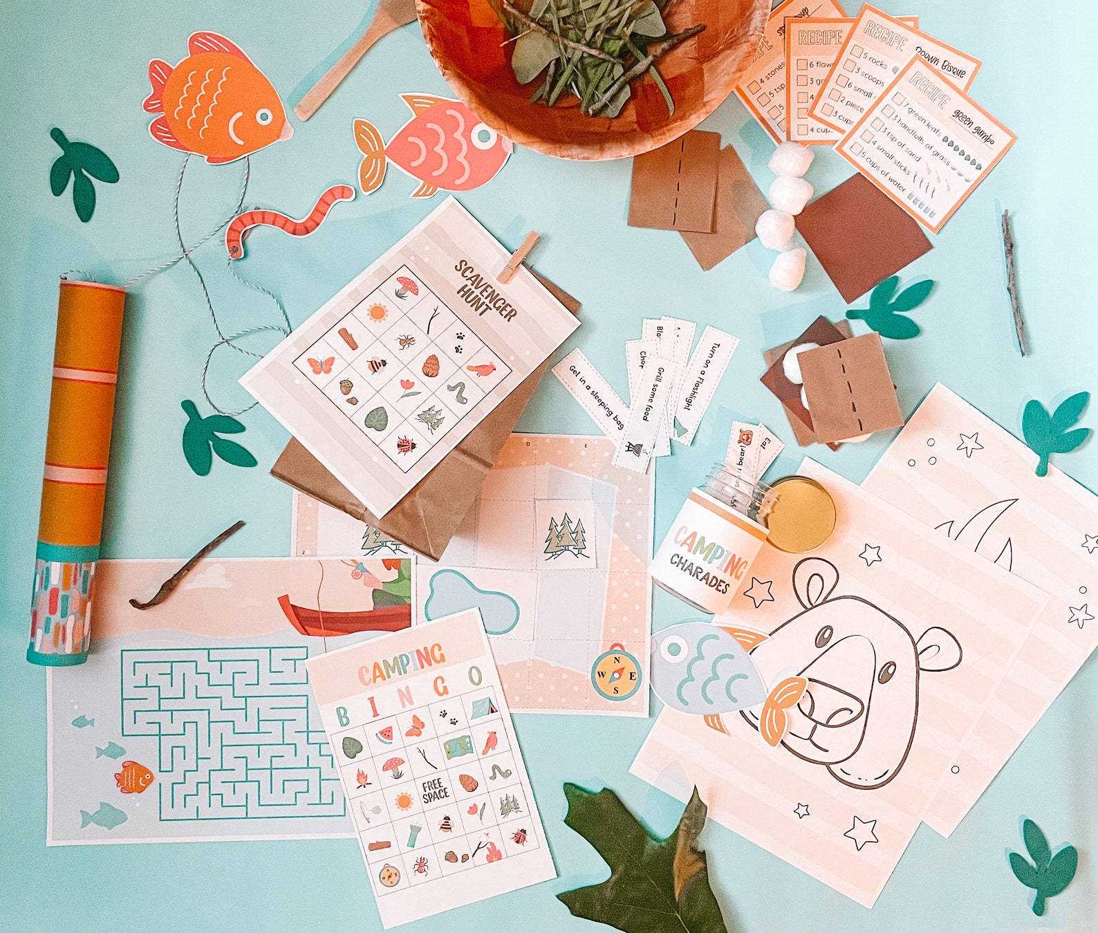 Camp Activity Pack - Camping Week • Printable Activities and Crafts ...