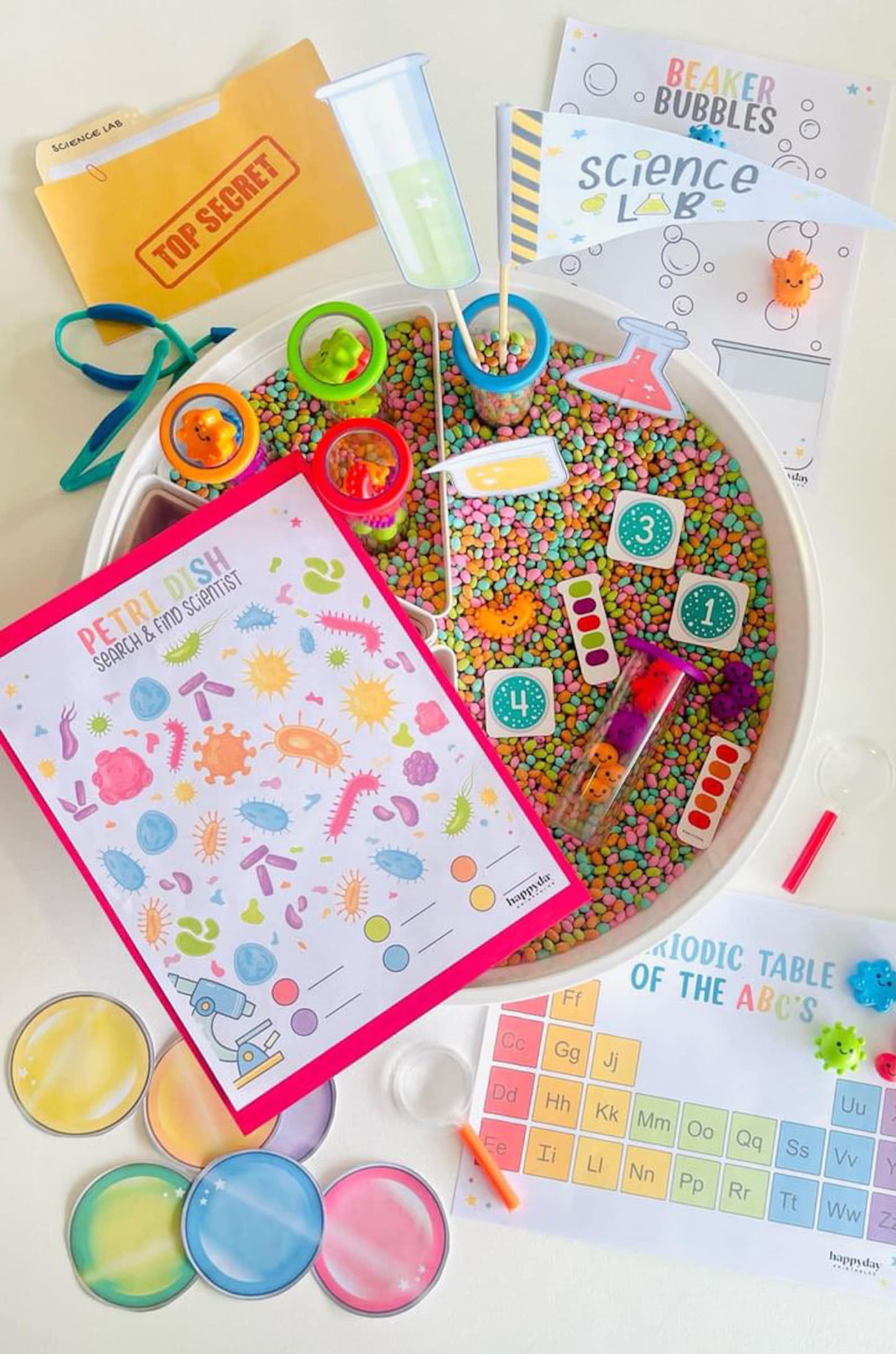 Science Lab Printable Pack • Mad Scientist Party • Science Activities ...