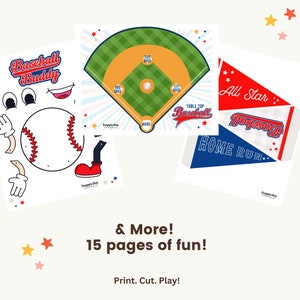 Baseball Activity Pack • Baseball Activity Sheets • Baseball Game ...
