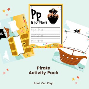 Mermaids & Pirates Party Printable • Mermaid Game • Pirate Game • Kids ...