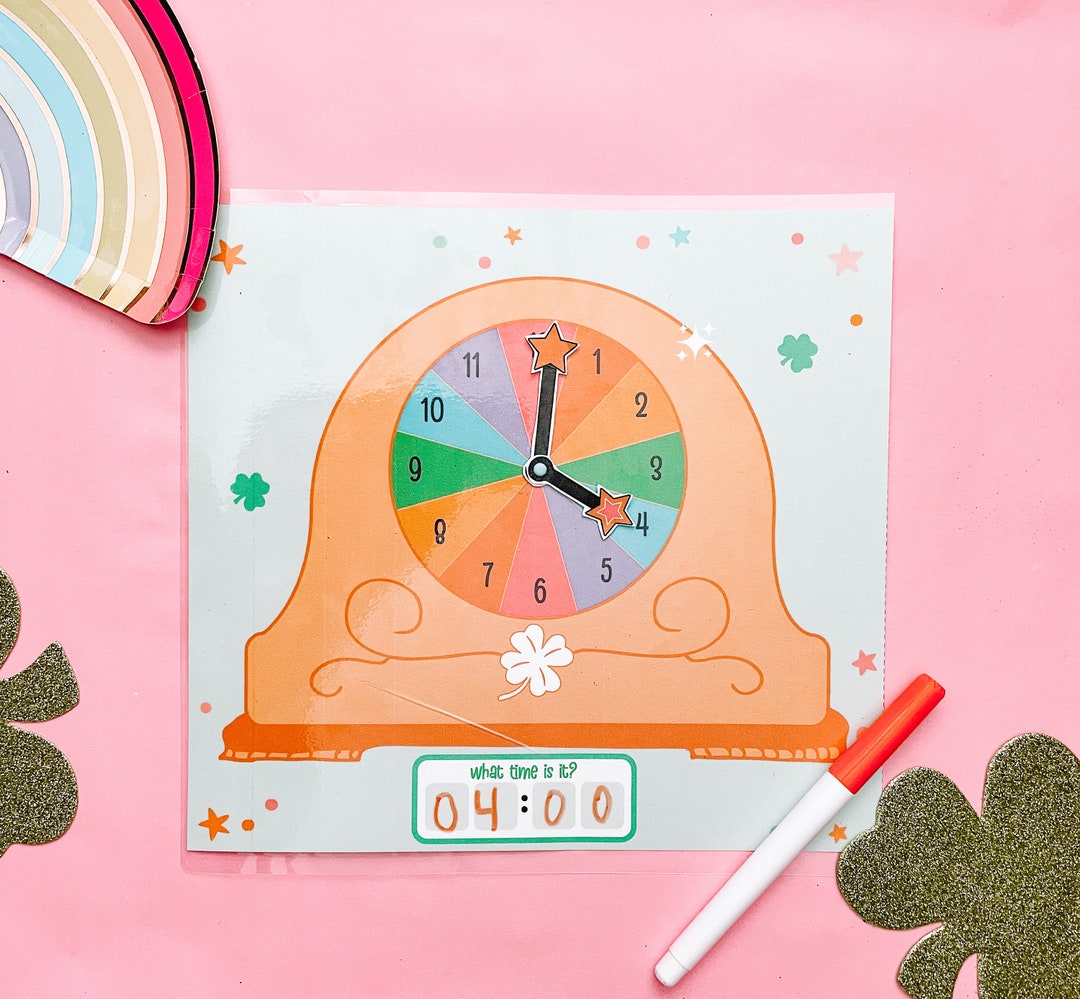 Spring Ahead Clock • Learn to Tell Time • Printable Clock • Kids ...