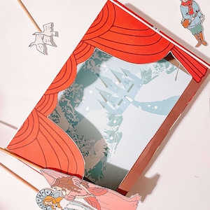 Snow Queen Puppet Theater Printable PDF Kit - Printable Paper Theatre ...