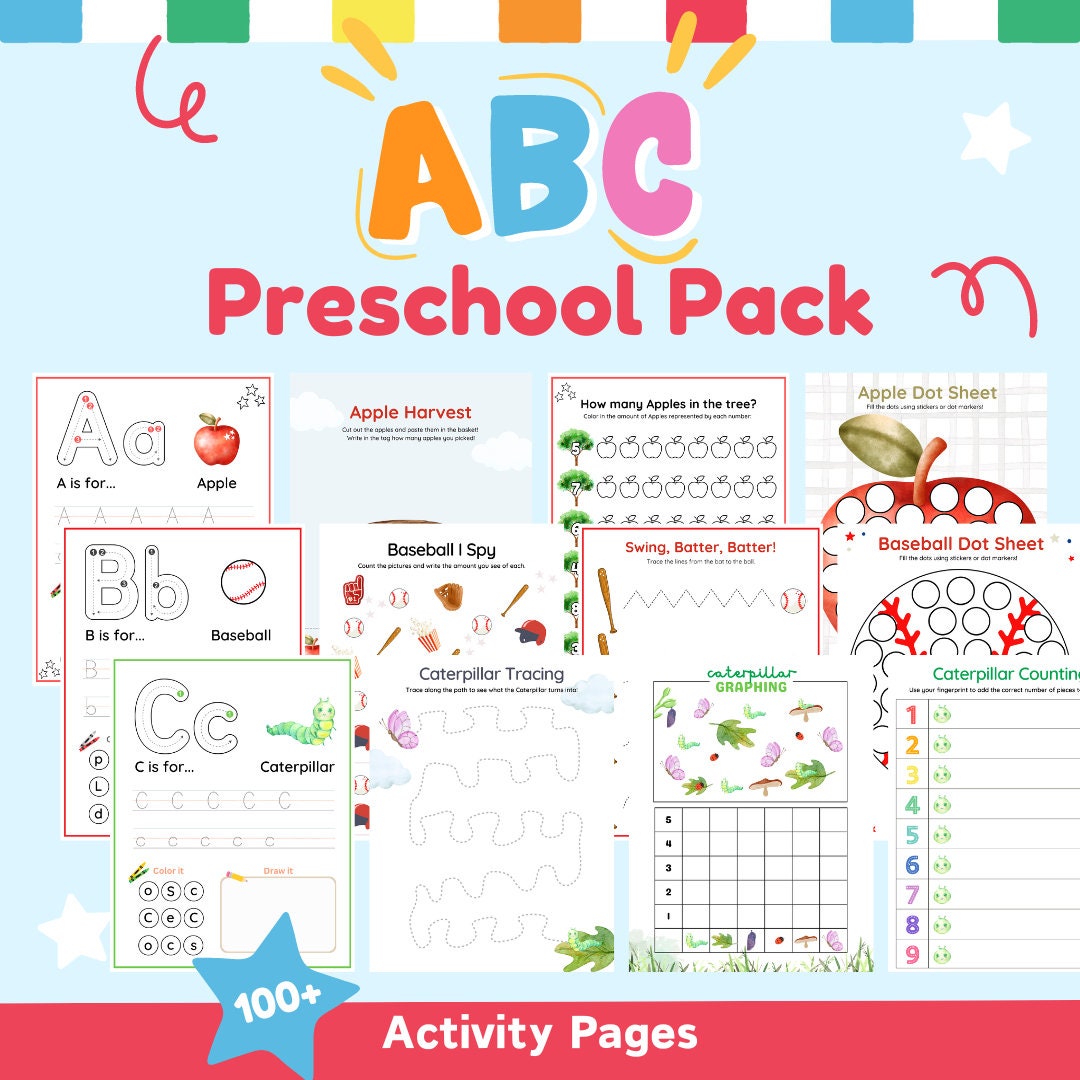 A-Z Preschool Pack • Weekly Lesson Plans • Alphabet Learning Bundle ...