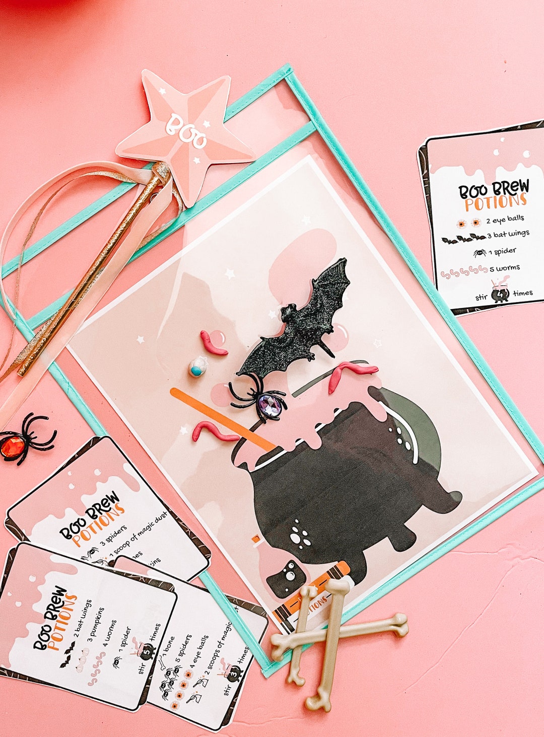 Halloween Playdough Mats, Printable Playdough Mat • Printable Dry Erase ...