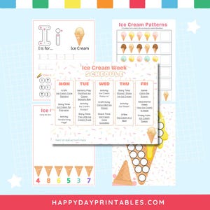 Sweet Summer Preschool Activity Pack | Weekly Themes: Jellybeans, Ice ...