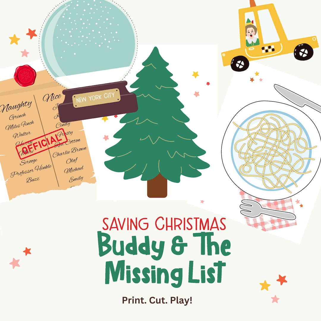 Elf Scavenger Hunt Escape Room for Kids 5+ • Buddy the Elf Scavenger ...