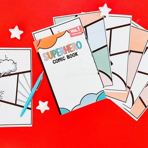 Superhero Mini Activity Pack - Father's Day Card - Super Dad - Comic ...