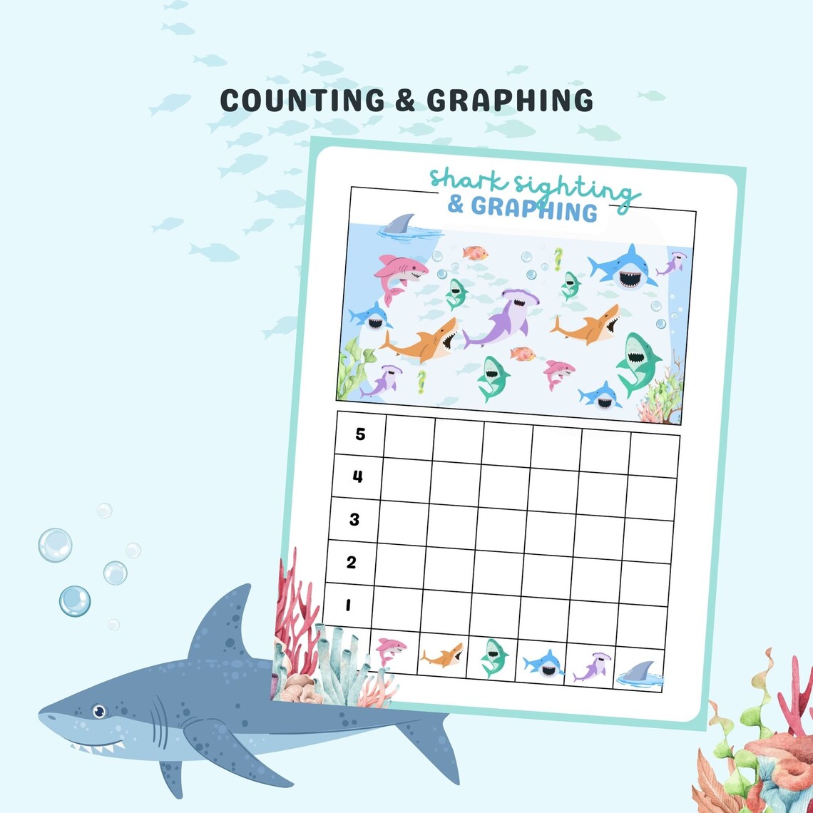 Shark Week Activity Pack, Shark Learning Pack, Preschool Activities for ...