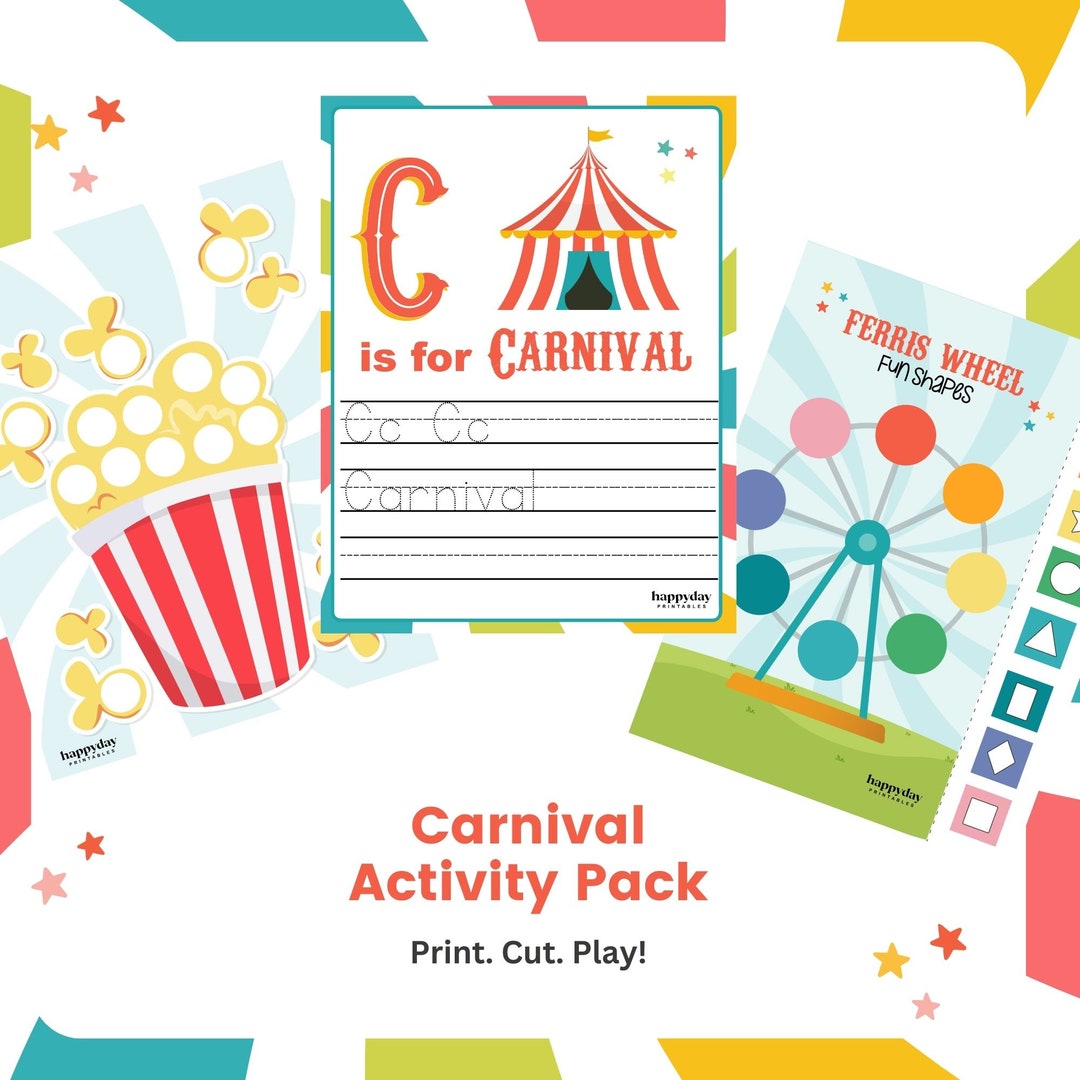 Carnival Games Activity Pack • Preschool Activities • Carnival Party ...