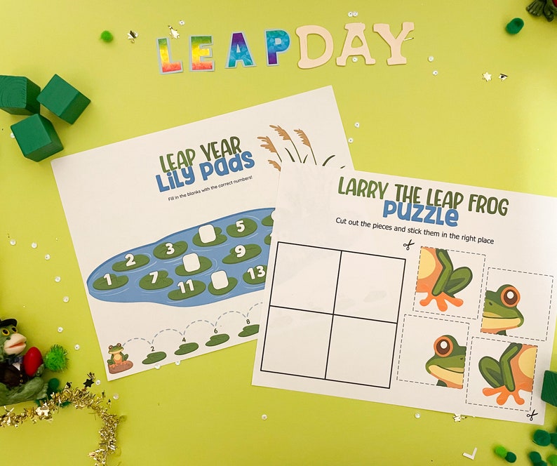 Leap Day Printable Activity Pack for Preschoolers • Leap Day Activities ...