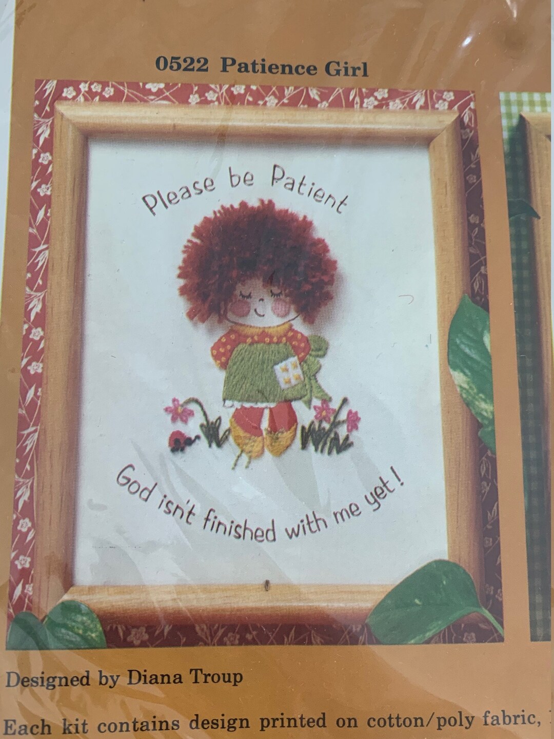 Vintage 0522 Patience Girl the Creative Circle Kit - Etsy