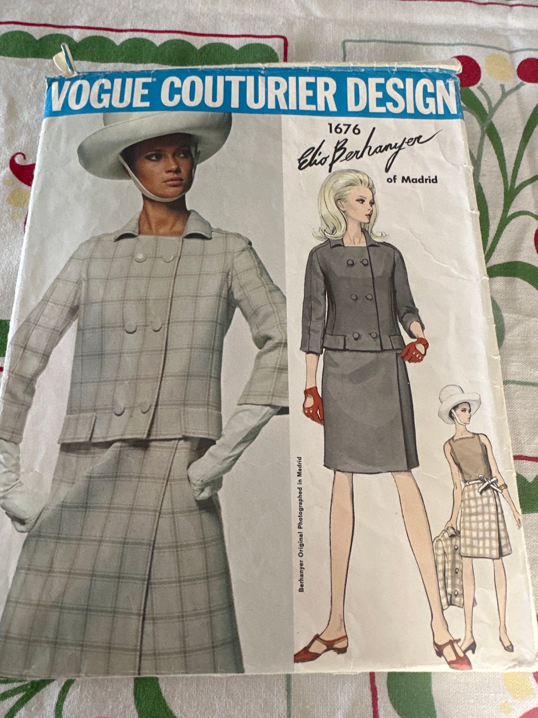Vintage Vogue Couturier Design 1676 Sewing Pattern 1960s - Etsy