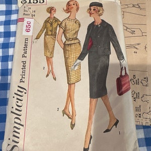 Vintage 1950’s Simplicity Skirt, Blouse and Jacket Pattern Size 14 - Etsy