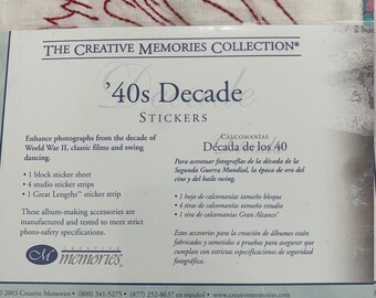 Decade Stickers - Etsy