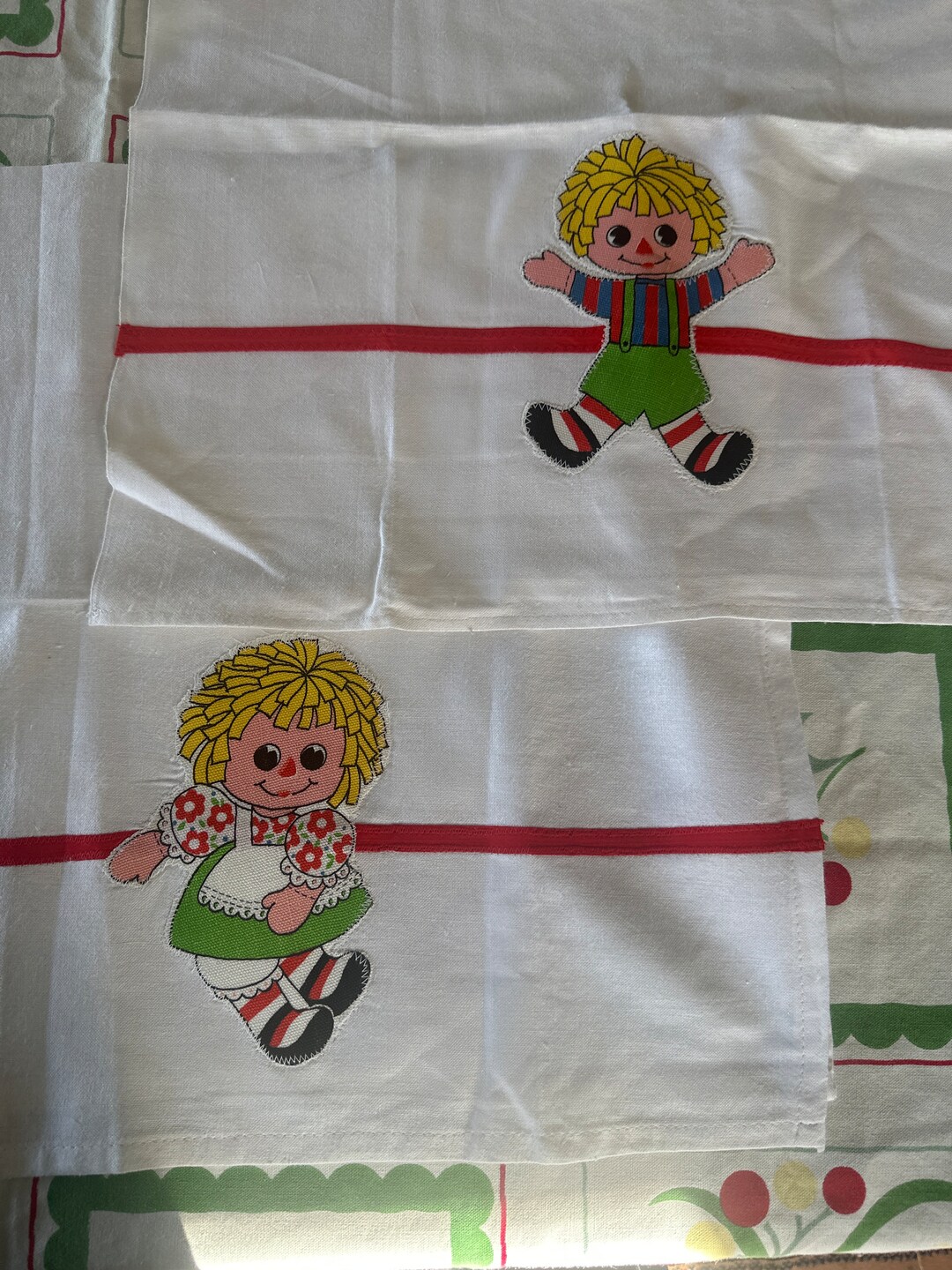 Vintage Raggedy Ann and Andy Tea Towel’s - Etsy