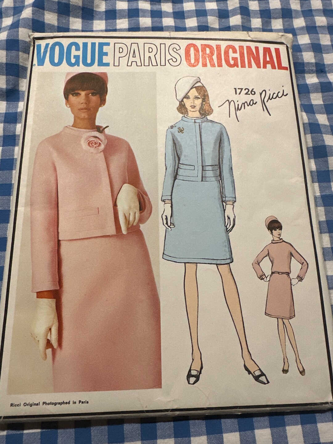 Vogue Paris Original Pattern 1726 by Nina Ricci - Etsy
