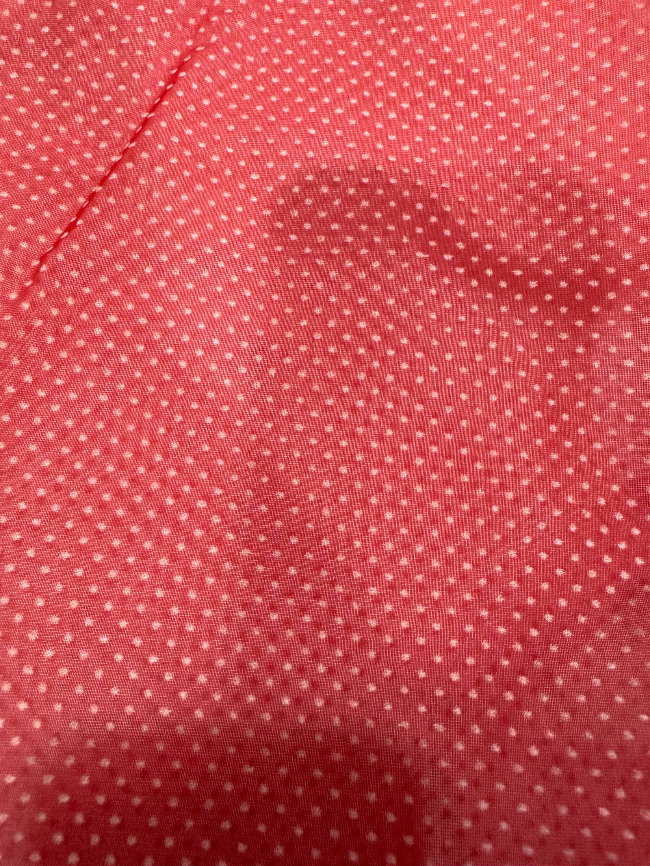 Vintage Flocked Red Swiss Dot Fabric - Etsy