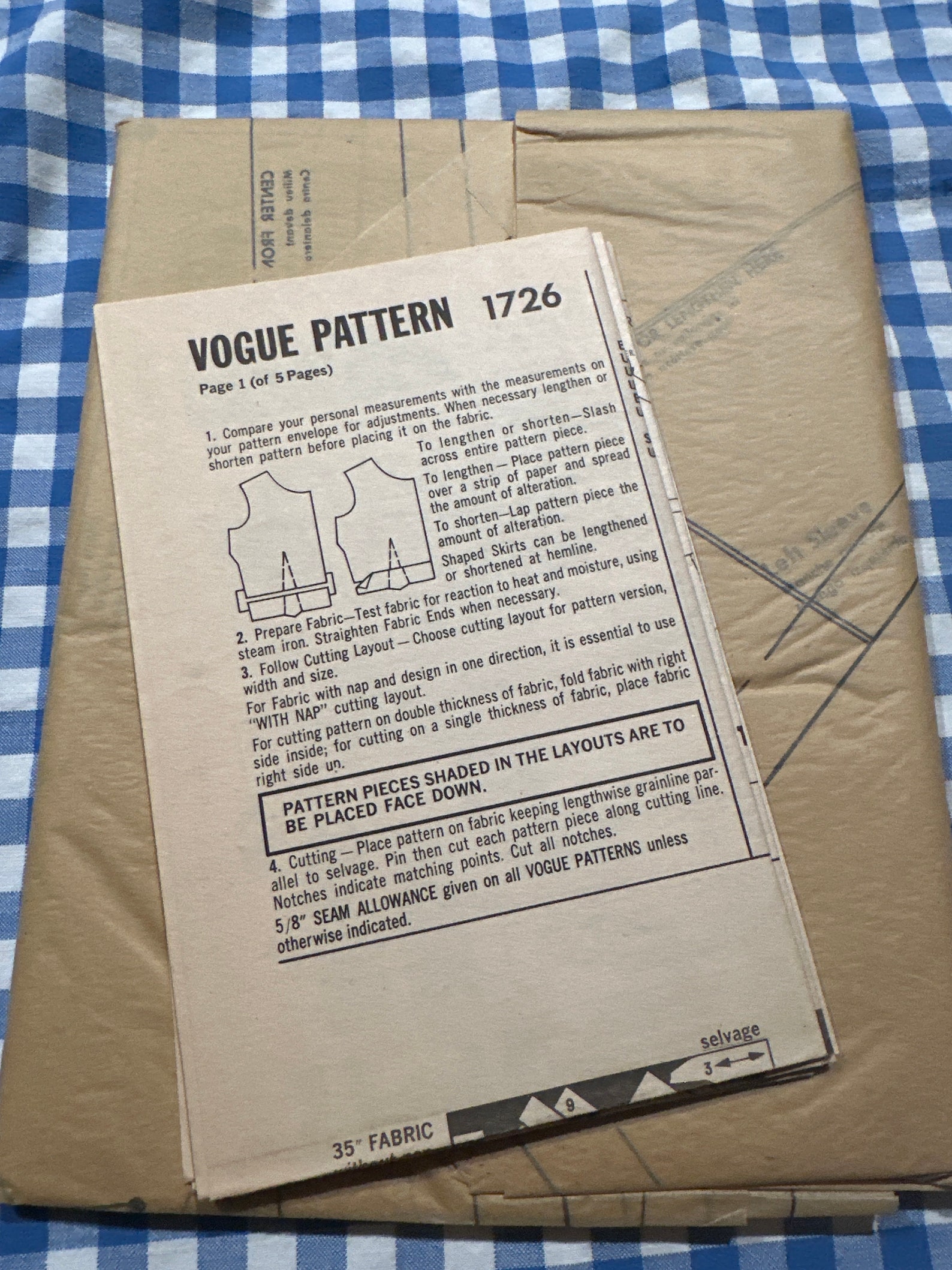Vogue Paris Original Pattern 1726 by Nina Ricci - Etsy