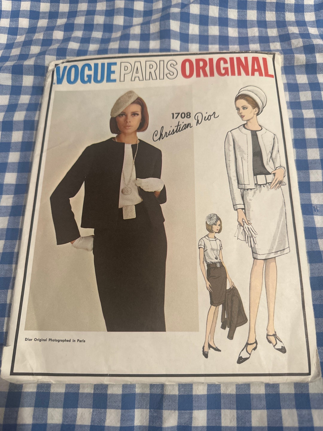 Vogue Paris Original 1708 Christian Dior Suit Pattern - Etsy