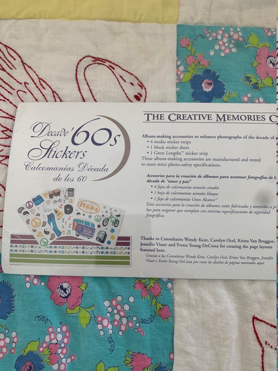 Stickers Creative Memories Decade 60s Stickers Paper & Party Supplies ...