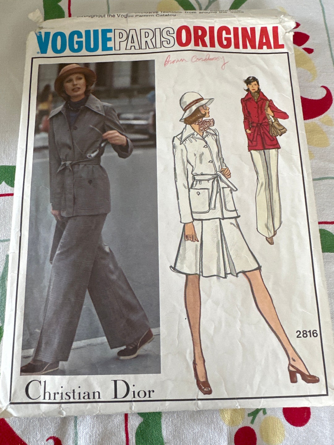Vogue Paris Original 2816 Pattern for Suit, Pants and Skirt - Etsy