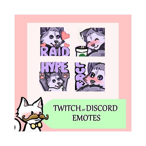 Custom Wolf Emotes - Etsy